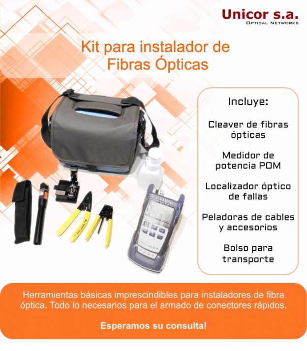 Kit para instaladores de fibras ópticas | Blog Unicor
